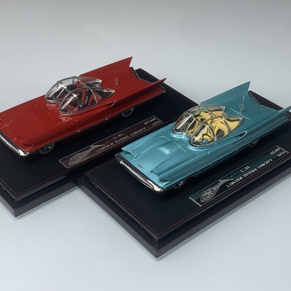 HRN 1/64 Lincoln LINCOLN FUTURA CONCEPT-1955 Fine resin model Batmobile ...