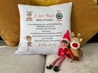 Elf, Personalised Elf Christmas cushion, Pillow, Personalised Christmas ...