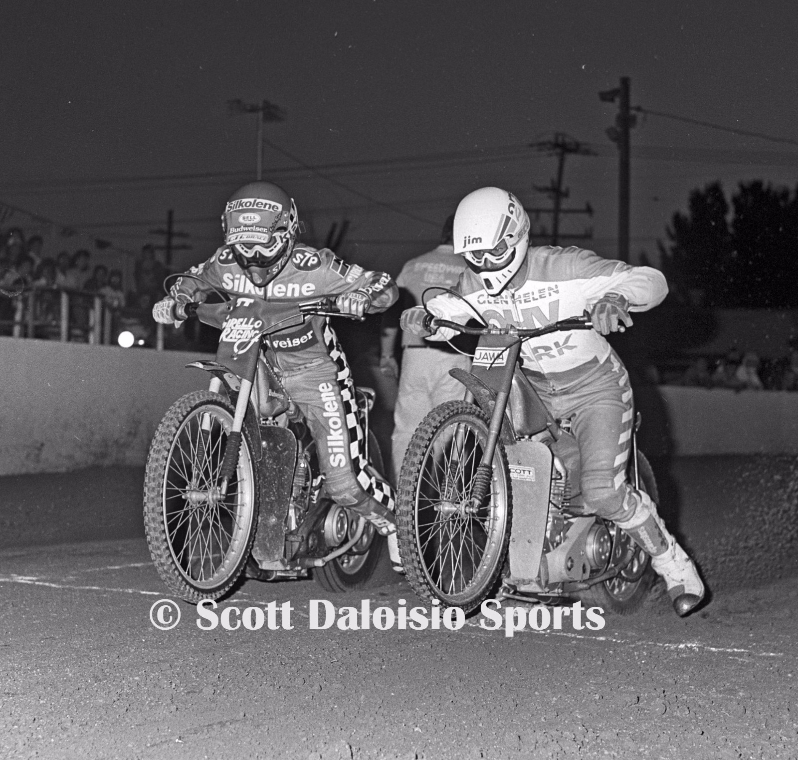 Bobby Schwartz Jim Fishback 8 X 10 Speedway Motorcycle Racing ...