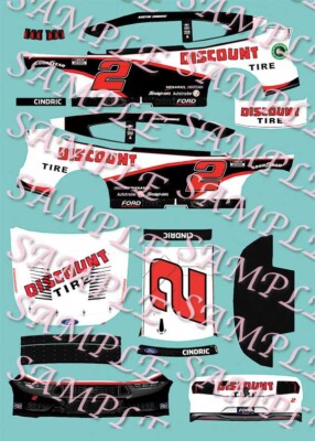 2024 Austin Cindric Discount Tires Throwback Conce Peel & Stick Decals ...