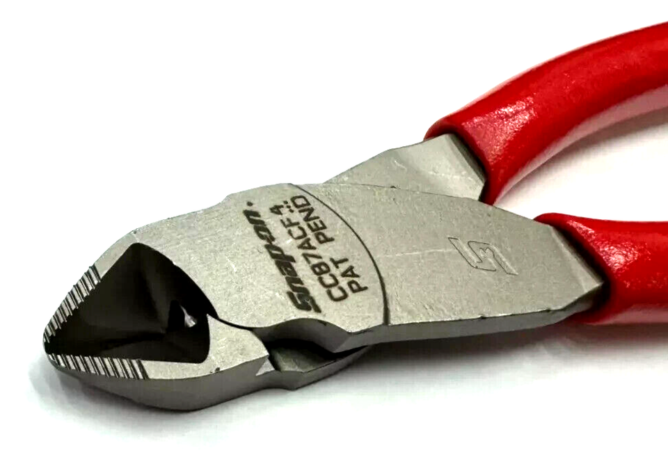 SNAP ON TOOLS USA RED Soft Grip 8" ComboCut Flush Cutter Pliers CC87BCF ...