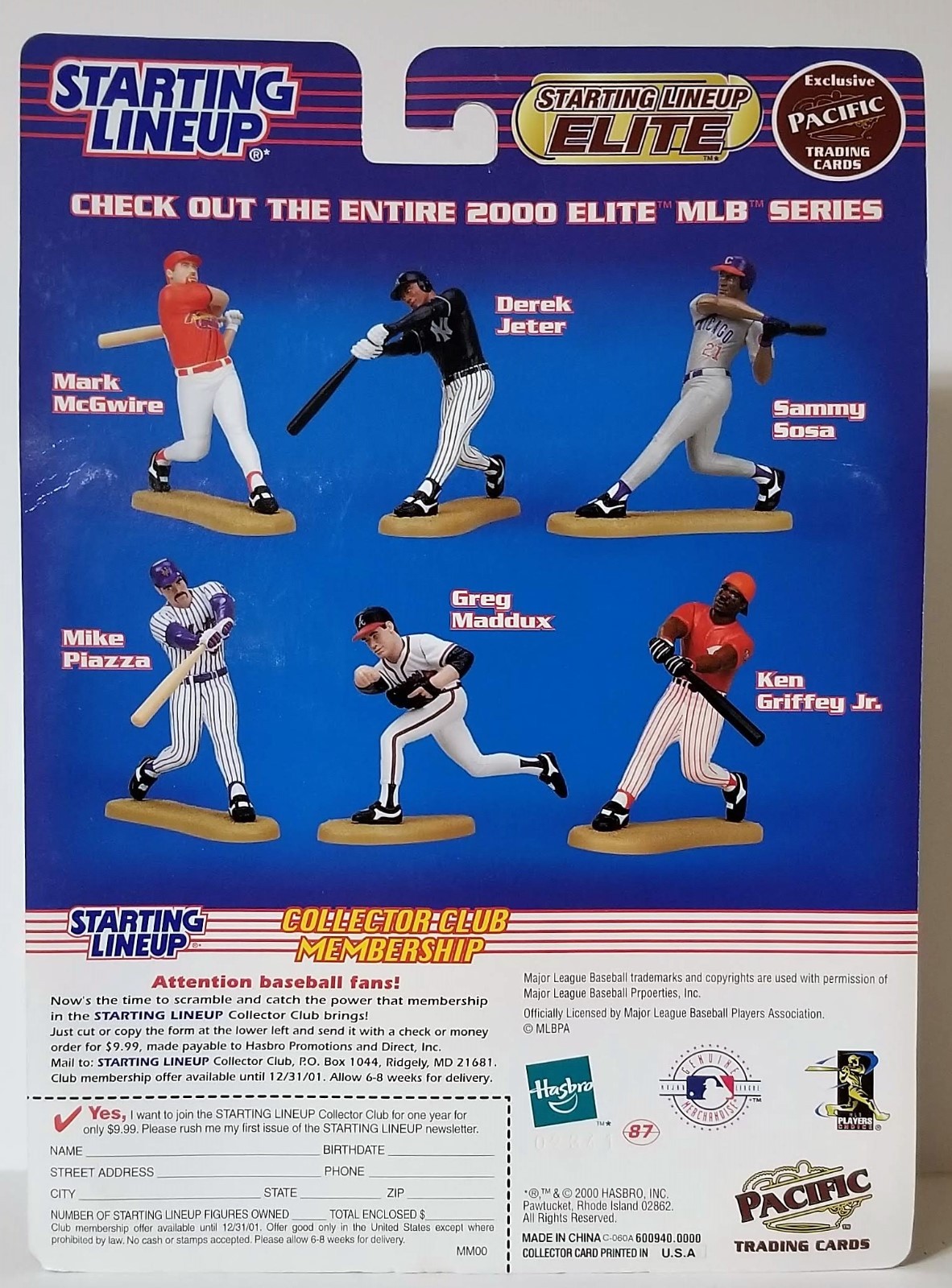 2000 Starting Lineup Elite Mark McGwire St Louis Cardinals Hasbro ...