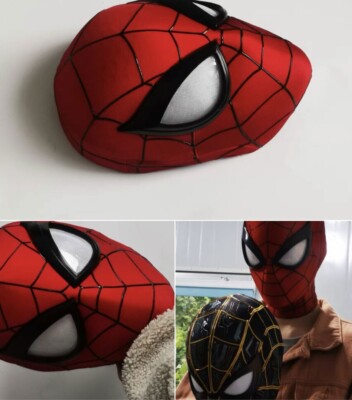 PS4 Spiderman Helmet Reflective Spider-man Mask Cosplay Costume Props ...