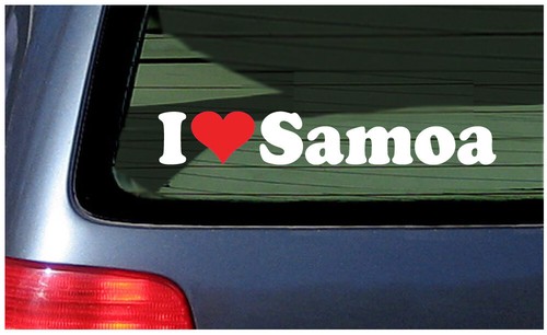 I love Samoa car window fun sticker samoan american western islander ...