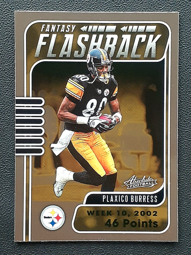 PLAXICO BURRESS 2020 PANINI ABSOLUTE FANTASY FLASHBACK NO FF-PB 34302 ...
