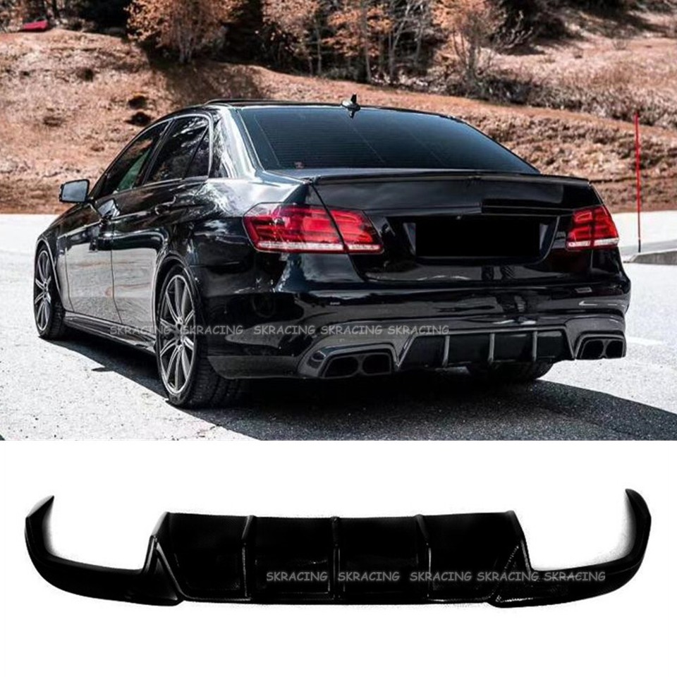 Glossy black Rear Bumper Diffuser Lip Fits Mercedes Benz W212 E350 E63 ...