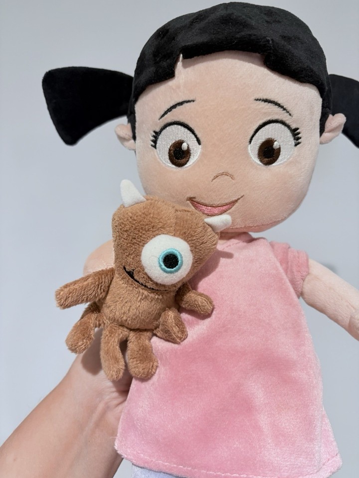 Disney Store Stamped Boo & Little Mikey Monster Inc Pixar Plush Soft ...