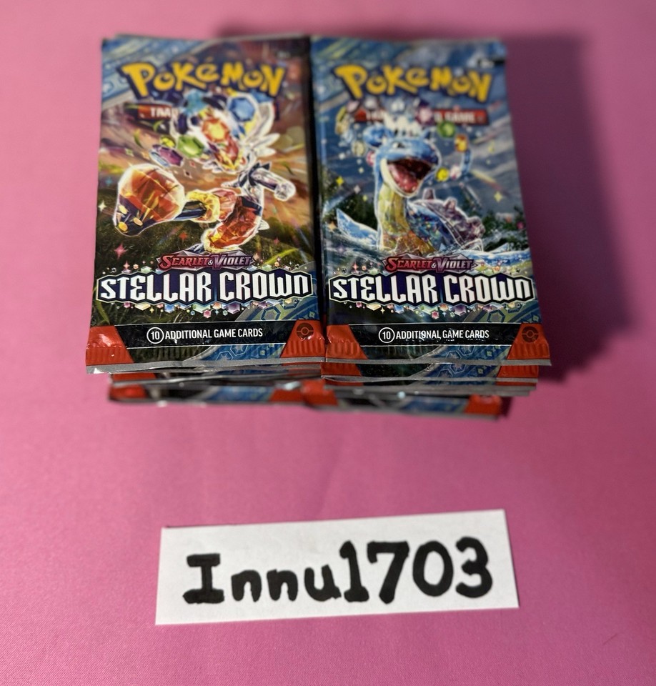 Lot Of 25 - Pokemon TCG Stellar Crown Booster Packs - Ships Fast | eBay
