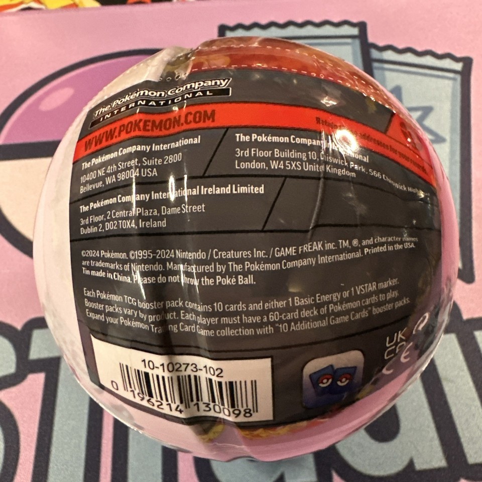 Pokemon TCG Ultra Poke Ball Tin Trading Card (D25) 3 Packs - New ...