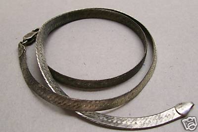 STERLING SILVER 925 FMC ITALY 18" HERRINGBONE NECKLACE | eBay