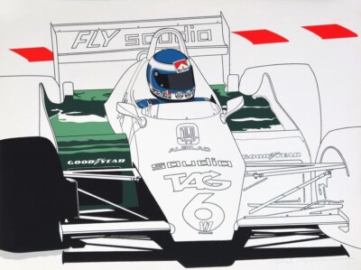 MICHEL RAIMON KÉKÉ ROSEBERG SUR WILLIAMS F1 sérigraphie signée 1984 | eBay