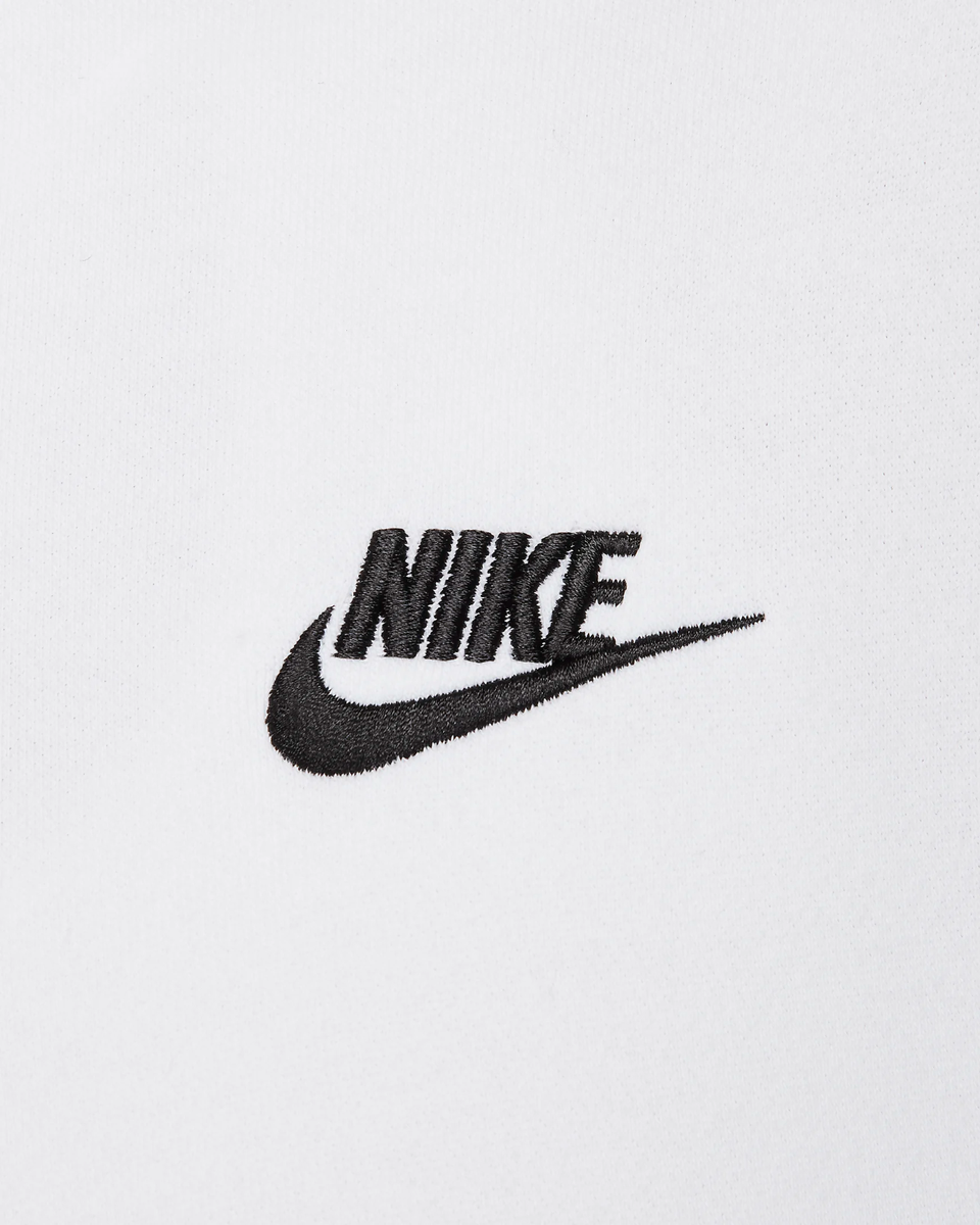 Nike Women' White Club Fleece Oversized Mock-Neck Sweatshirt Nike Women' White Club Fleece Oversized Mock-Neck Sweatshirt