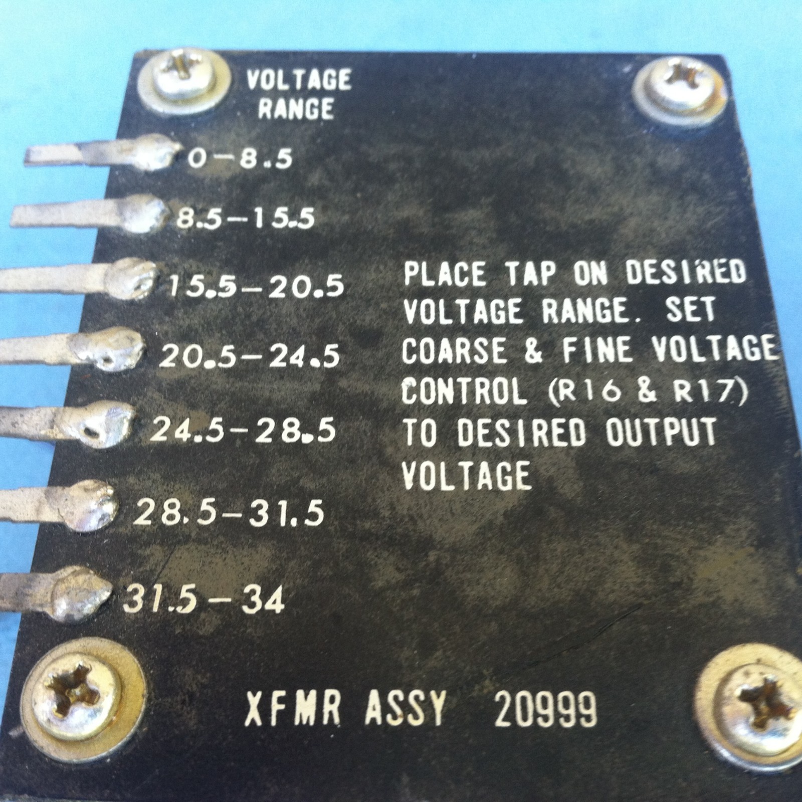 Vintage multi voltage power transformer XFMR ASSY 20999 , w19 | eBay