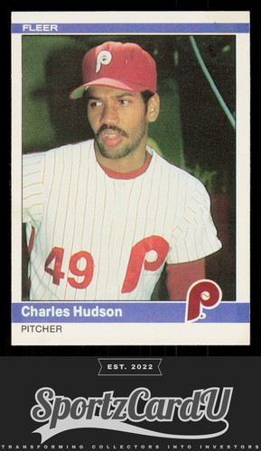 Charles Hudson 1984 Fleer Near Mint or Better 10062208 Rookie | eBay