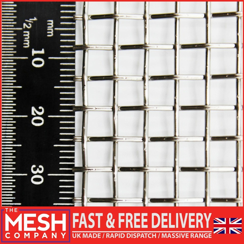 The Mesh Company SS304 Stainless Steel Woven Wire Mesh | 150 & 300mm ...