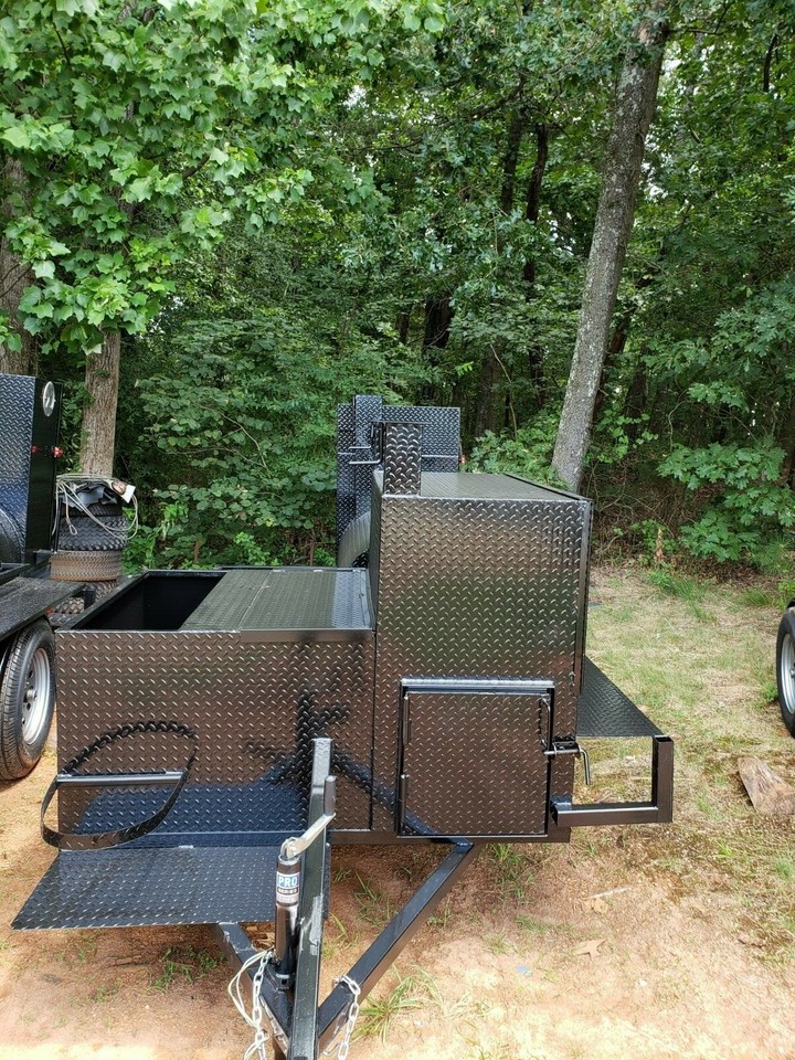 HogZilla BBQ Smoker Cooker Grill Clean out Trailer Food Truck Catering ...