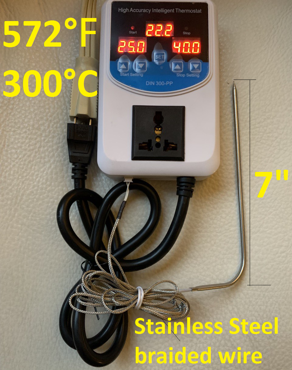 Plug & Play Temperature Controller Timer Charcoal BBQ Grill Smoker ...