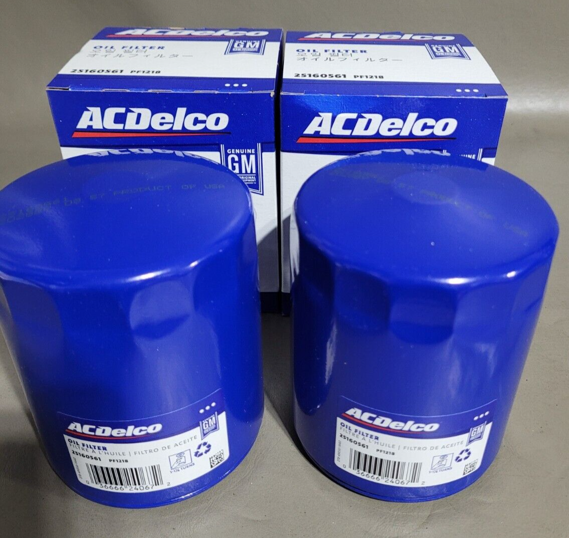 ACDelco PF1218 Oil Filter GM Original Equipment (2 Oil Filters) NEW | eBay
