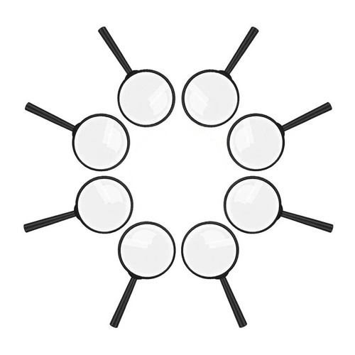 Kids Magnifying Glass 8 Pcs Plastic Small Children Magnifier Toys For ...