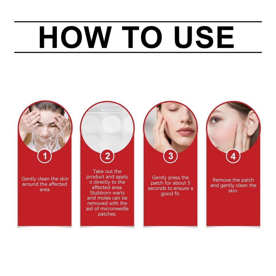 2X MICRONEEDLE BOTANIC Skin Tag & Acne Patch Skin Tag RemoverPatches HO ...
