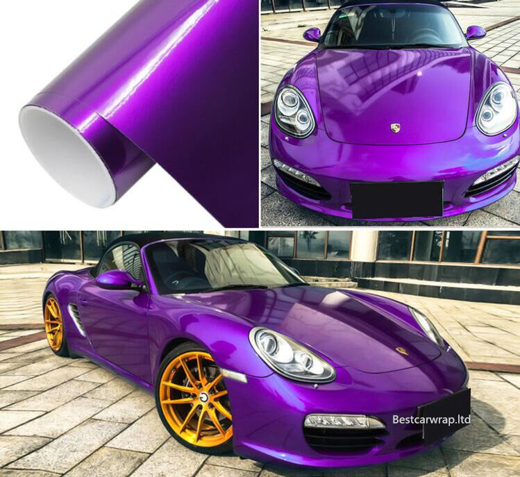 Entire Car Wrap Glossy Candy Metallic Gloss Vinyl Film Vehicle Graphics ...