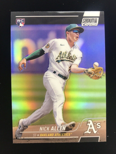 Nick Allen Rookie Refractor 2022 Topps Stadium Club Chrome #338 Oakland ...