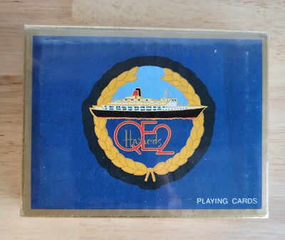 Vintage Ocean Liner Harrods QE2 Playing Cards Twin Pack - New Sealed | eBay