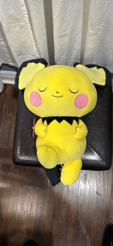 Pokemon Pichu Sleeping Plush Buddy 18" | eBay