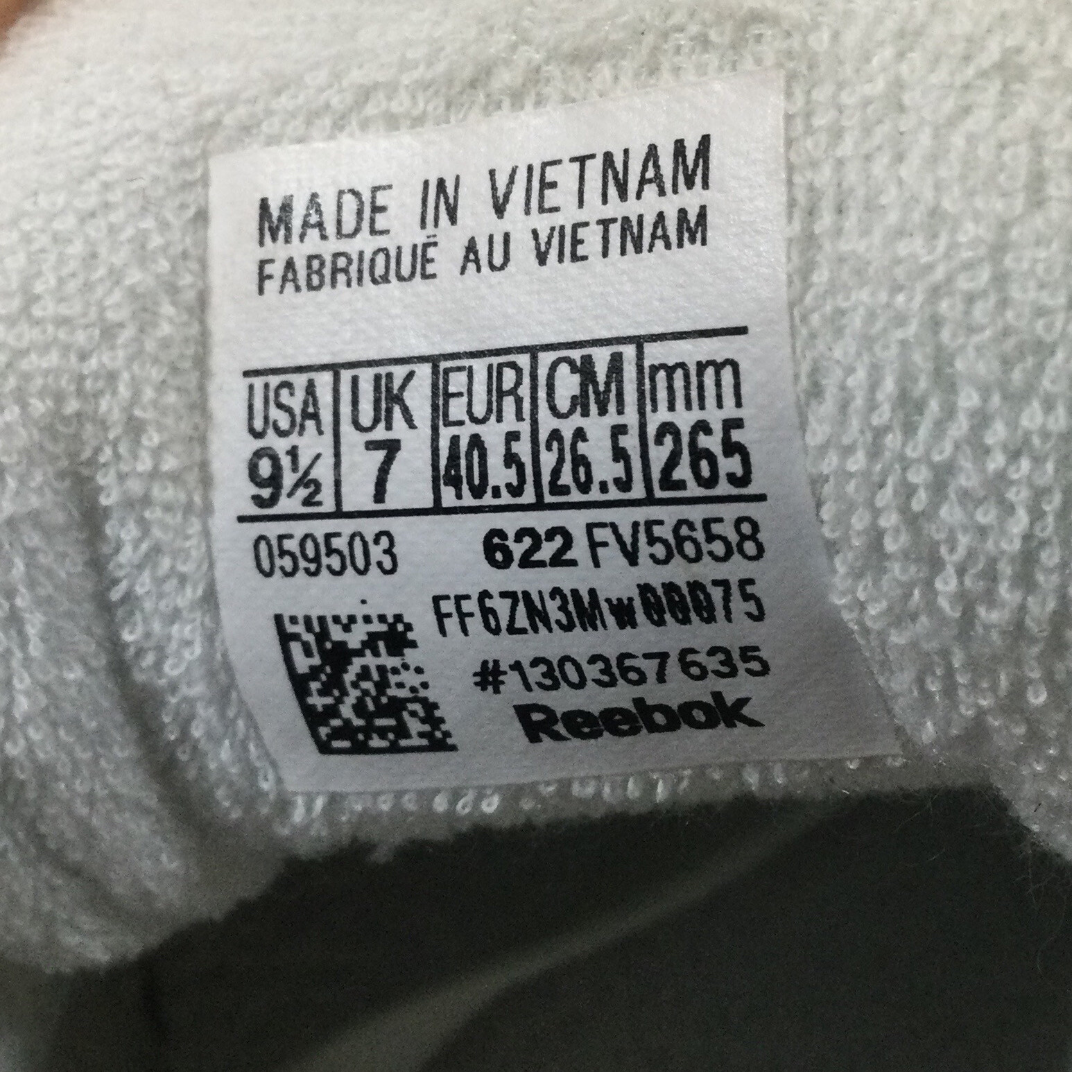 Reebok Classic 059503 White Lace Up Round Toe Sneaker… - Gem