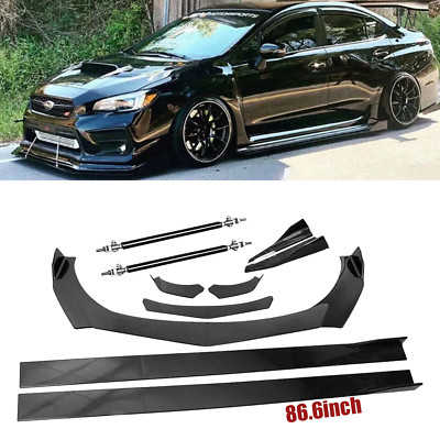 Front Bumper Lip Splitter Spoiler Rear Lip Strut Rod Body For Subaru ...