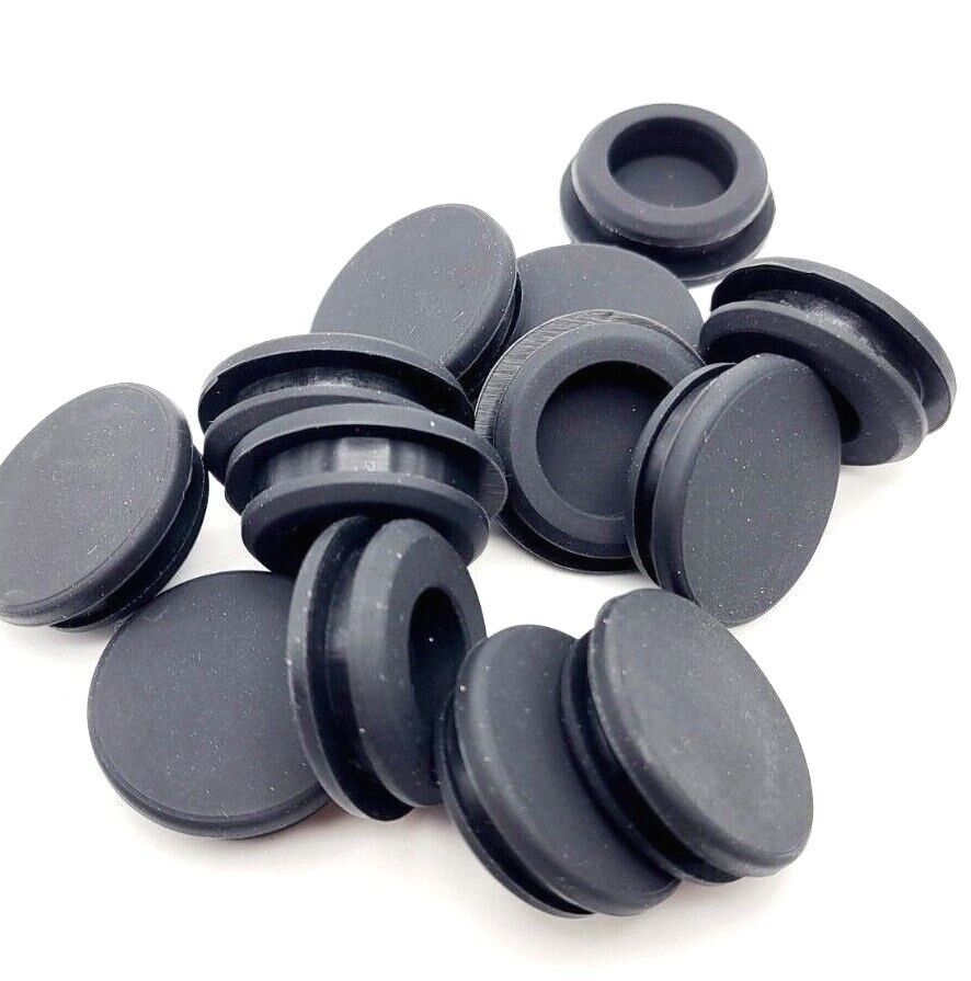 1" ID Rubber Grommet Panel Knockout Hole Plug 3/16" Groove 1 1/4" OD ...