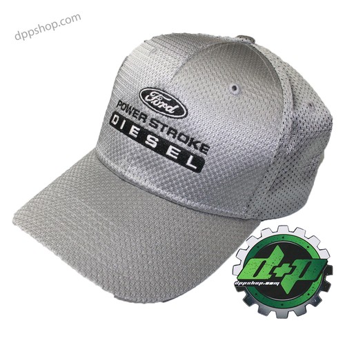 ford powerstroke silver summer mesh back ball cap hat headwear f250 ...