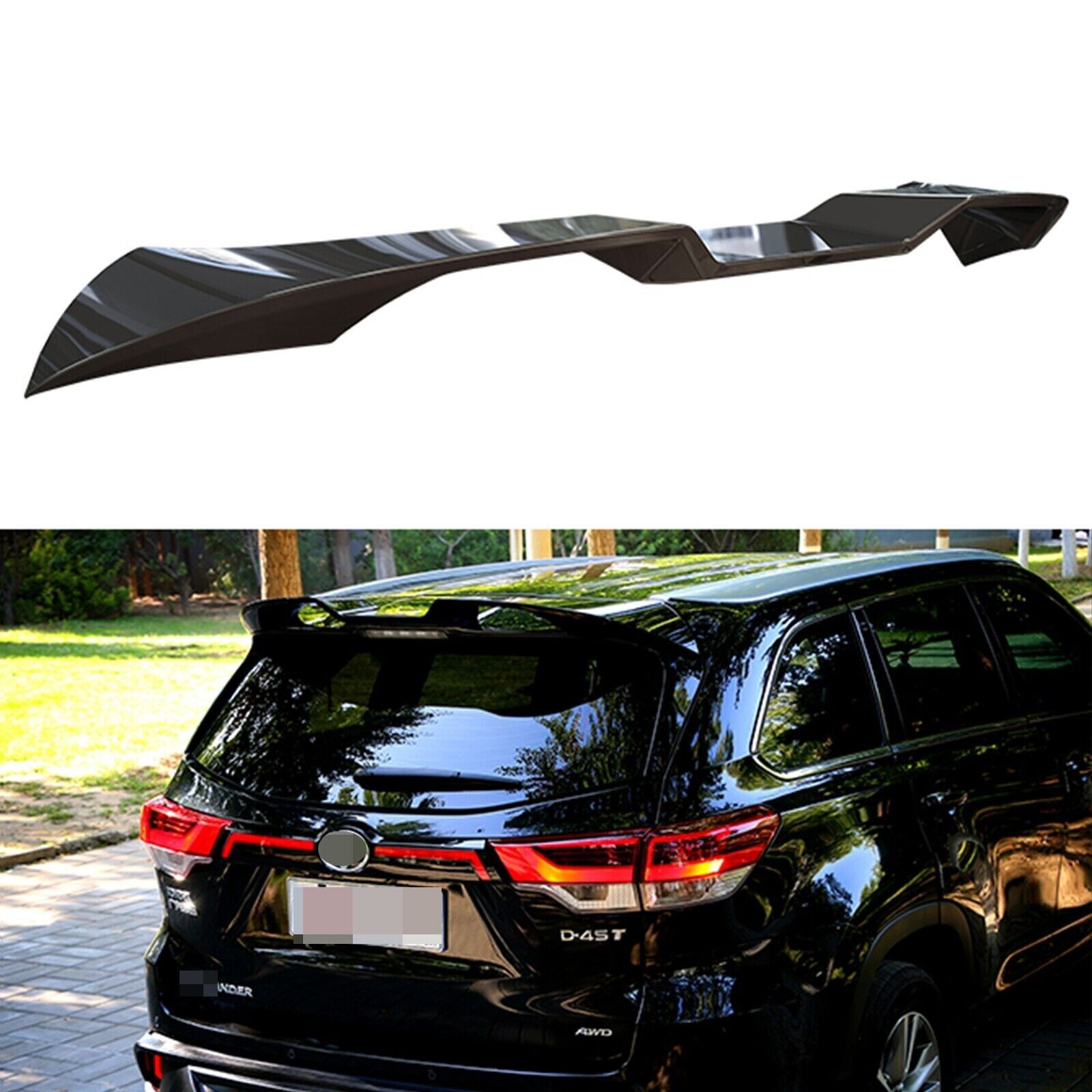 Rear Tail Wing Trunk Lip Spoiler ABS Fits For Toyota Highlander 2015 ...