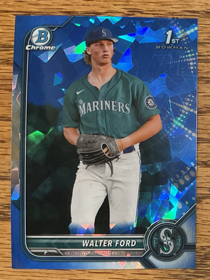 2022 Bowman Draft Sapphire 1st Walter Ford, Seattle Mariners, BDC-187 ...