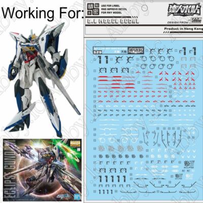 for MG 1/100 MVF-X08 Eclipse MSV D.L Model Pre-Cut Water Slide Decal ...