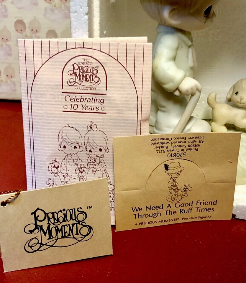 Precious Moments Figurine We Need A Good Friend Through The Ruff Times ...