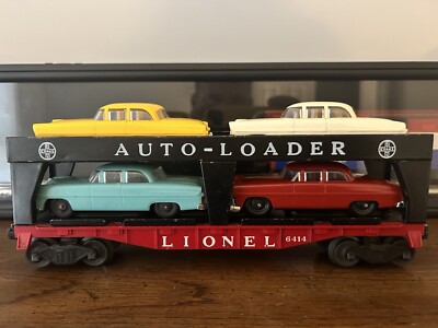 Lionel O Gauge 6414 Evans Auto - Loader with red, white, yellow, and ...