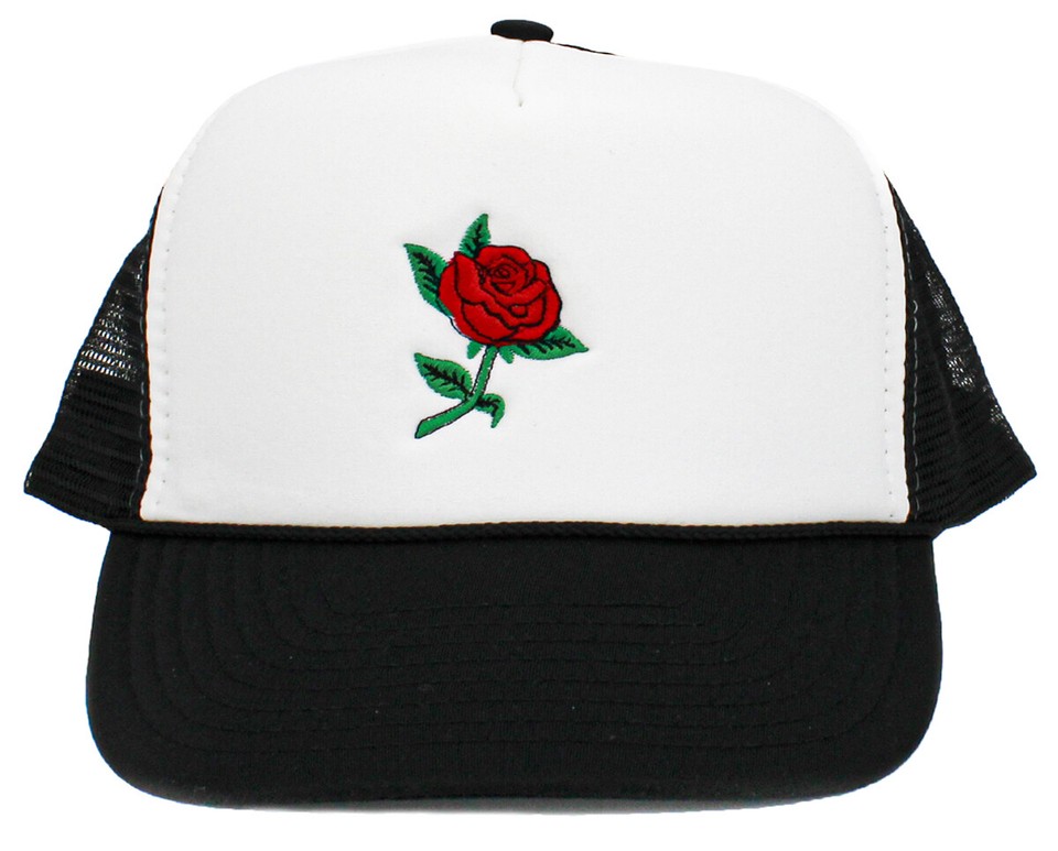 Rose Embroidery Dad Hat Baseball Cap Unconstructed Cotton | eBay