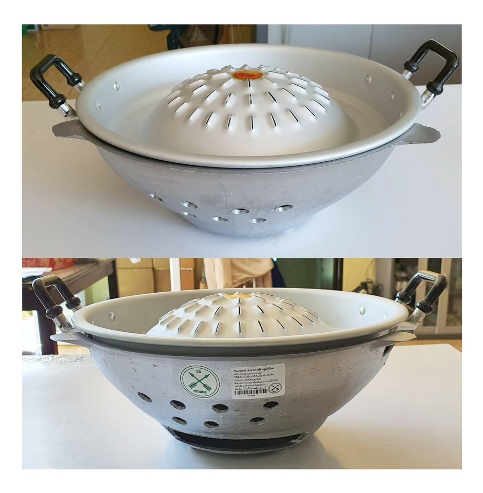 1 Set Thai BBQ Mookata Korean Grill Pan 12" with Stove Aluminium Free ...