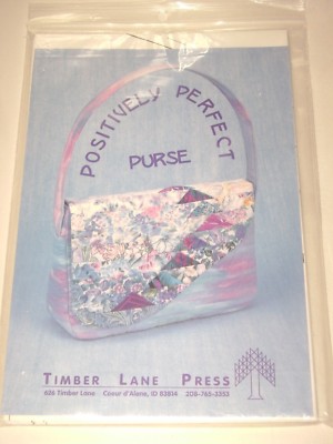 Timber Lane Press Pattern POSITIVELY PERFECT PURSE | eBay