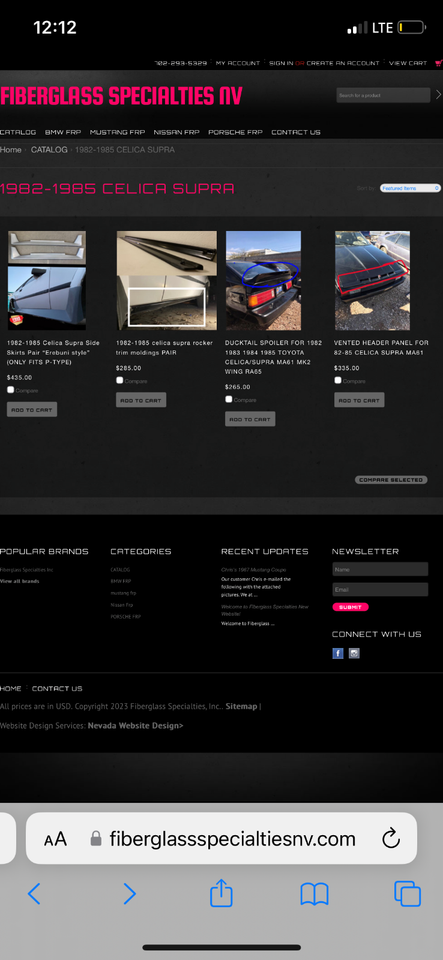 1982 83 84 85 Toyota celica supra vented header panel mk2 MA61 blitz ...