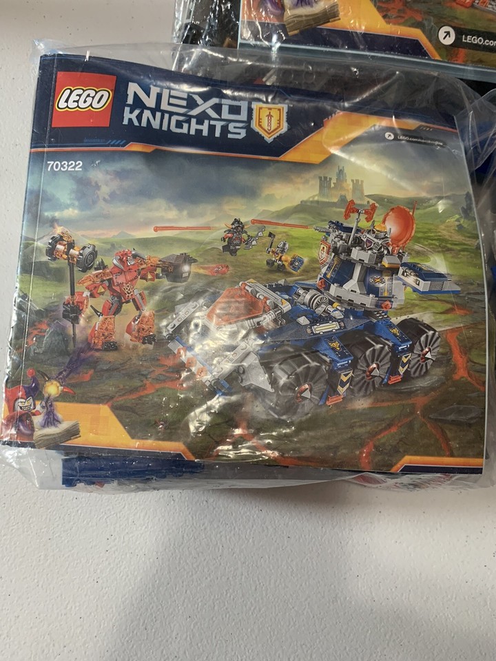 Lego Nexo Knights Set Lot 70323 70315 70322 Incomplete Jestro's Volcano ...