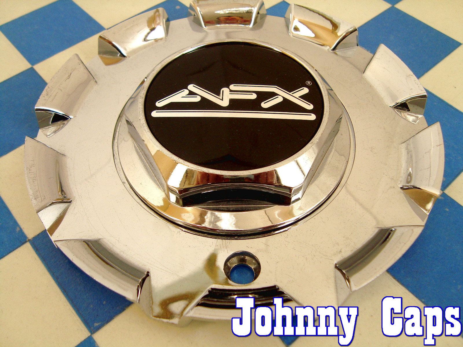 AFX Wheels Chrome Center Caps #89-9063 #89-8104 Custom Wheel Center Cap ...