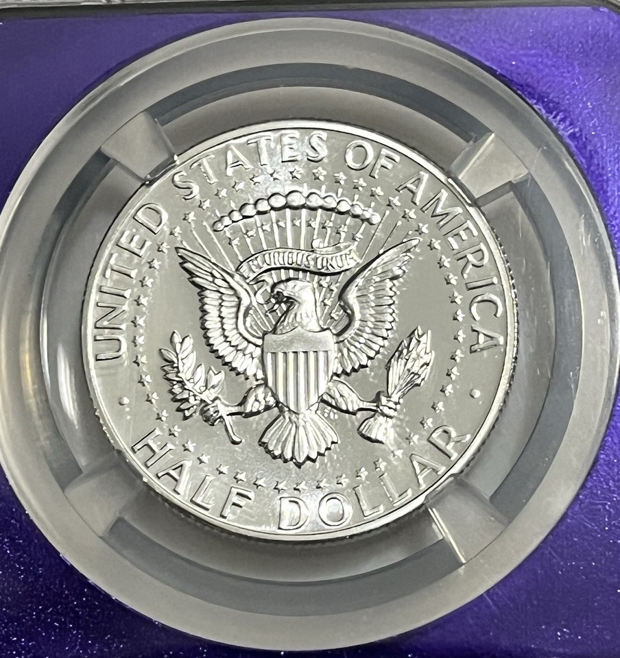 1964 Kennedy Proof Half Dollar NGC PF69 90% Silver Purple Trader Bea ...