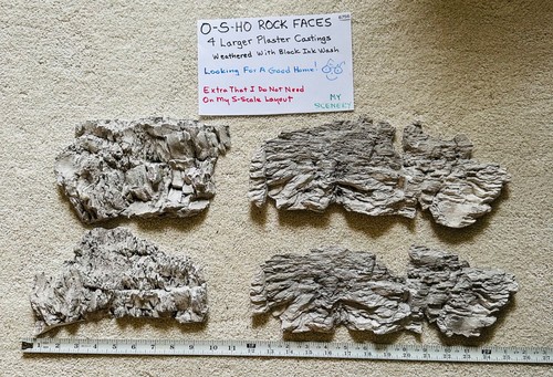 HO or S or O SCALE - ROCK CASTINGS - Brand? - Plaster - Black Ink ...