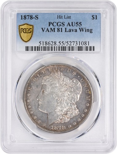 1878-S VAM 81 Morgan Silver Dollar Lava Wing AU55 PCGS | eBay