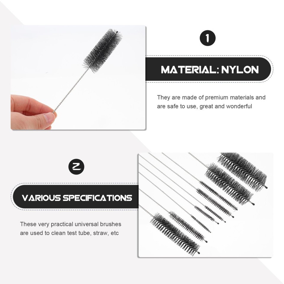 9 Pcs Drinking Straw Cleaning Brush Brushes for Pipes Tube Cleaner ...