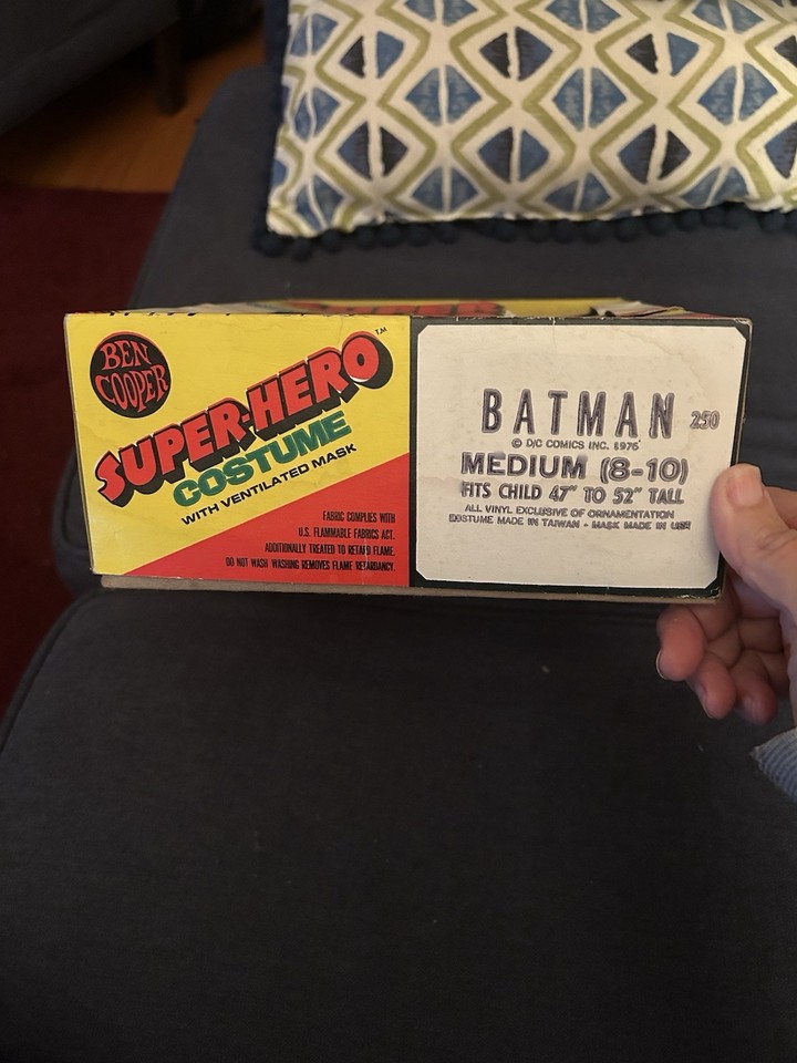 Vintage Original Ben Cooper BATMAN Halloween Costume 1973 With Box | eBay