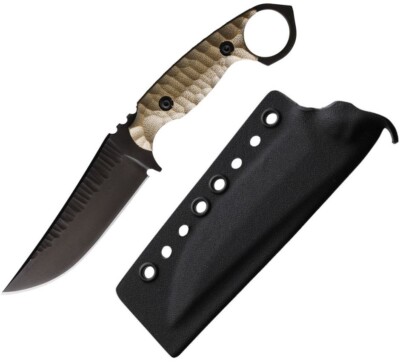 Wachtman Knife & Tool Titanoraptor Fixed Knife 4.13" 52100 Steel Blade ...