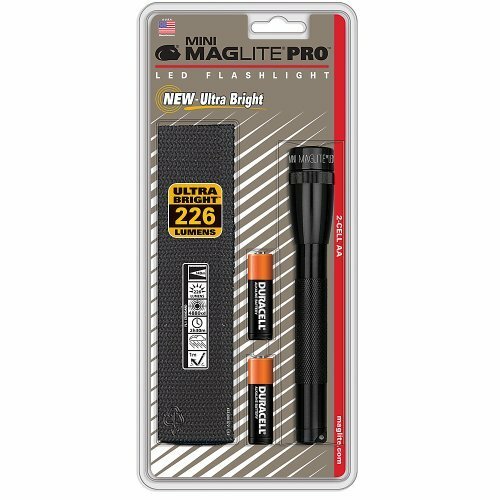 Mini Mag Flashlight 226 Lumens Aa Black | eBay